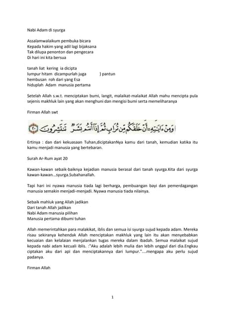 sejarah Nabi adam manusia Pertama di muka Bumi.pptx