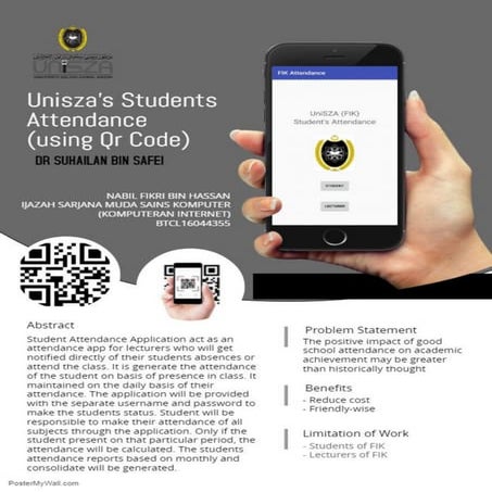 UniSZA's Students Attendance Application (using QR code) | PDF