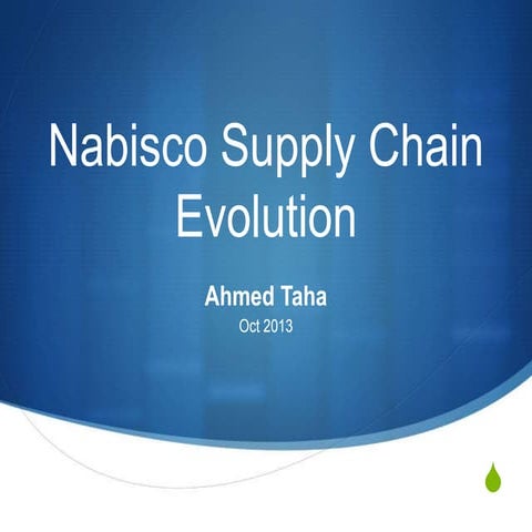 Nabisco Supply Chain Evolution | PPTX