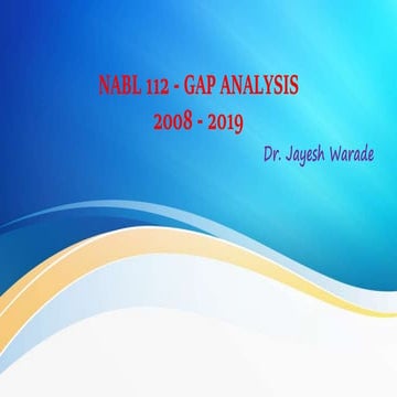 Nabl 112 gap analysis general | PPTX