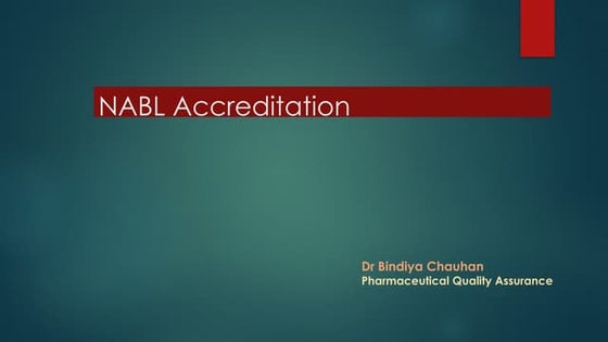 NABL ACCREDITATION | PPTX