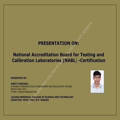 NABL ACCREDITATION | PPTX