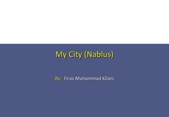 Nablus presentation | PPT