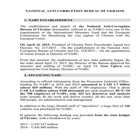 Analysis of NABU activity | PDF