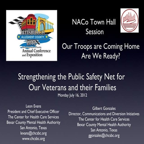 NACo Conference Pittsburg PA Veterans Coming Home | PPT