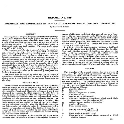 NACA REPORT 819 | PDF