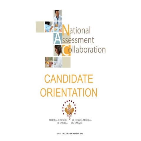 NAC candidate pre-exam orientation presentation | PPTX