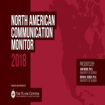 North American Communication Monitor - 2018 Tracking Trends | PPTX