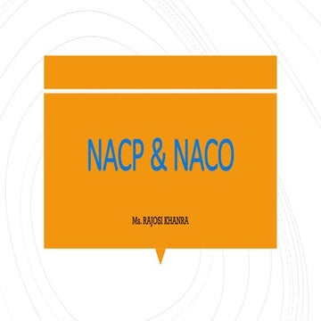 National AIDS Control Organization (NACO) & National AIDS Control ...