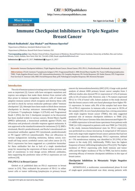 PD1PDL1 Pathway and its inhibitors for slideshare.pptx