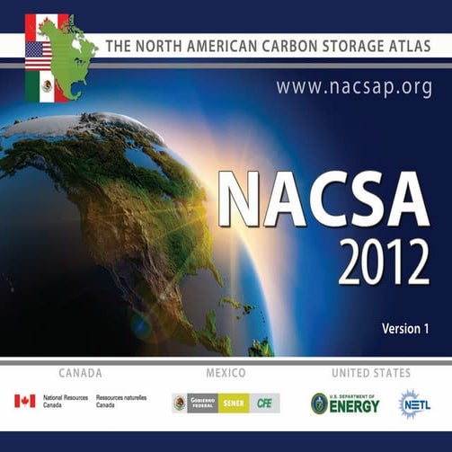 Atlas del almacenamiento de carbono de Norteamérica NACSA | PDF