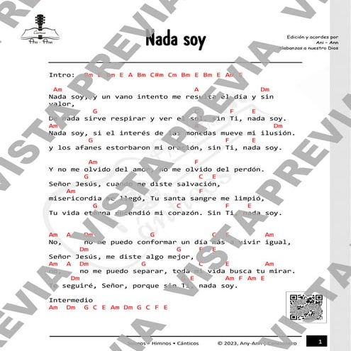 Acordes De Guitarra Redencion