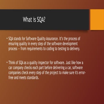 NADDDDPresentation about the software quality assurance | PPT