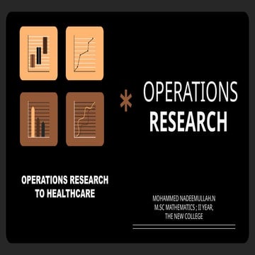Operation Research Applications presentation | PPTX