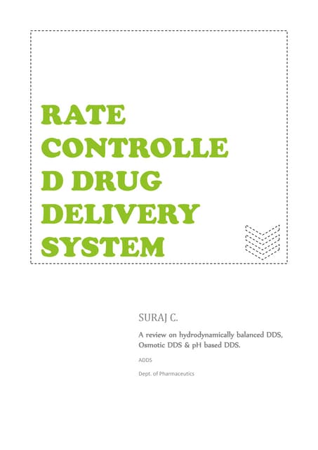 Factors affecting design of Controlled Release Drug Delivery Systems ...