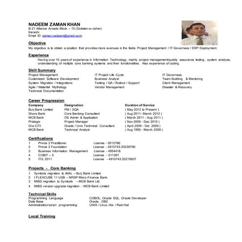 Nadeem Zaman CV | DOCX