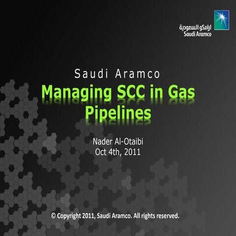 Nader Al Otaibi - Managing SCC in Gas Pipelines | PDF