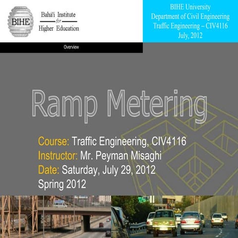 Ramp Metering [Naeem Rezghi] | PPTX