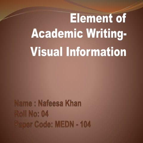 Visual Information | PPTX