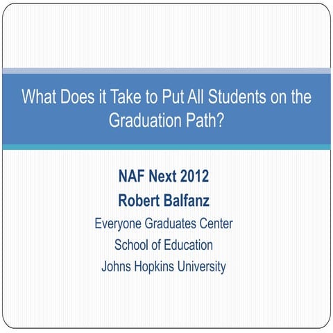 What Does it Take to Put All Students on the Graduation Path? | PPTX