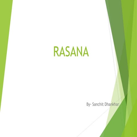 Nagarmotha and Rasana (Pharmacognosy) | PPT