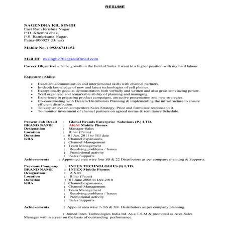 Nagendra Resume | PDF