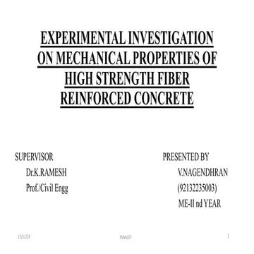 Experiment investigation on mechanical properties of | PPTX | Civil ...