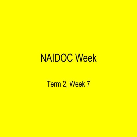 Naidoc week | PPT