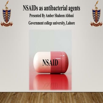NSAIDs classification & mechanism of action | PDF