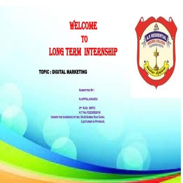 naidu long term internship (3).pptx is for the digital rights | PPTX