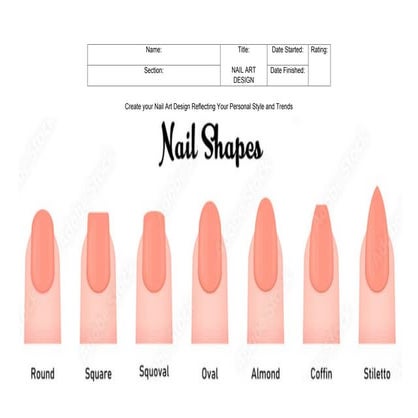 Different Nail Shapes in Nail Care Services | PPT