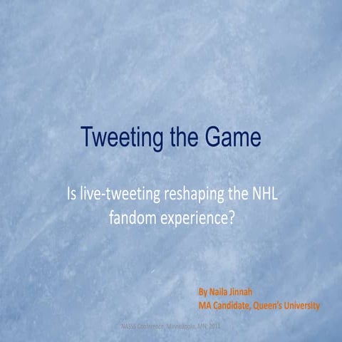 Tweeting the Game: Is live-tweeting reshaping the NHL fandom experience ...