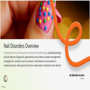 Health assessment on the nail examination | PPTX