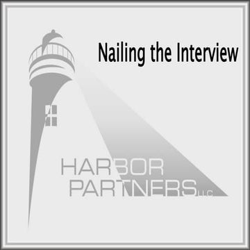 Nailing the Interview | PPT