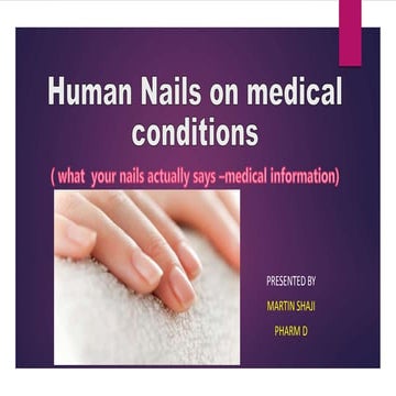 Nails on different disease conditions - images( medical information ) | PPT