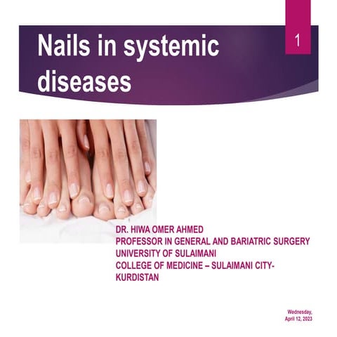 Health assessment on the nail examination | PPTX