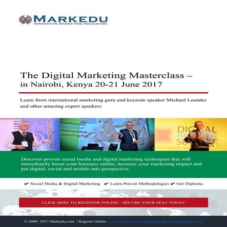 Digital Marketing Masterclass Nairobi in Kenya | PDF
