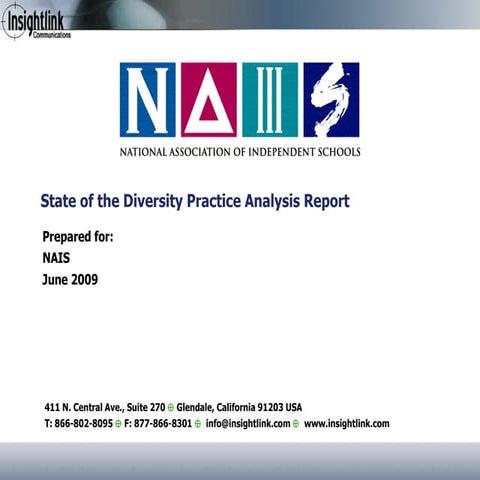 Nais state of diversity practice public summary | PPT