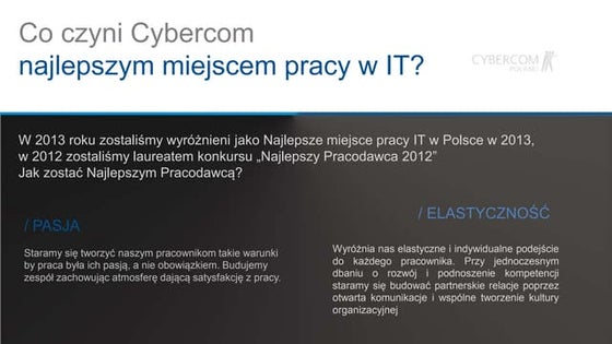 Najlepsze miejsce pracy w IT | PPTX