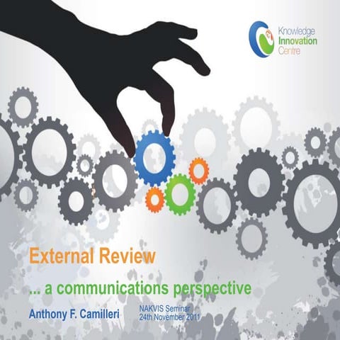 External Review: a communications perspective | PPTX | Educational ...
