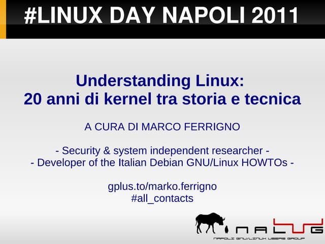 corso di amministrazione di sistema GNU/Linux, lezione 1 | ODP