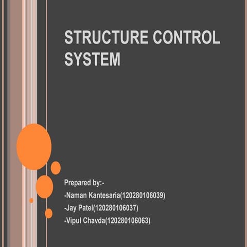 structure control system | PPTX | Civil Engineering Industry | Industries