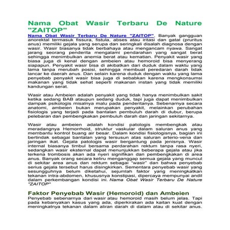 Wasir stadium 3 bisa sembuh sendiri gak | PDF