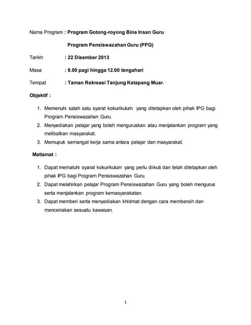 Contoh Susunan Panitia | DOCX