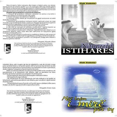 Namazi I Istihares Nje Lajm I Mire Per Ty | PDF