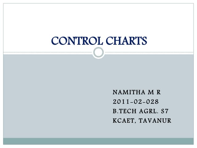 Use of control charts in laboratory as per ISO 17025:2017 | PPTX