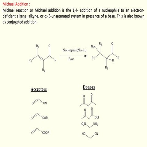 Michael addition reaction | PPTX