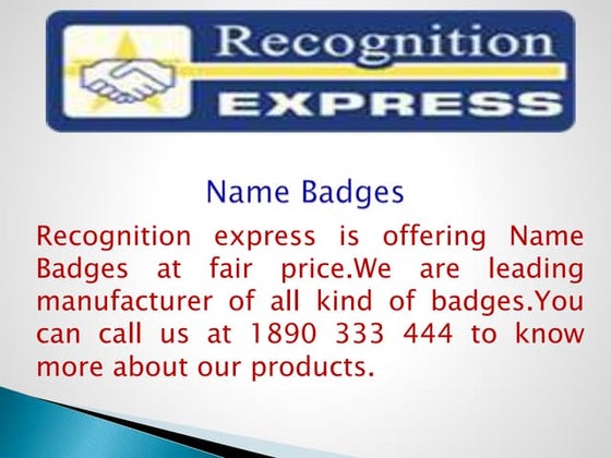 Executive name badges | PPTX