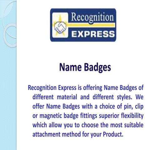 Staff Name Badges | PPTX