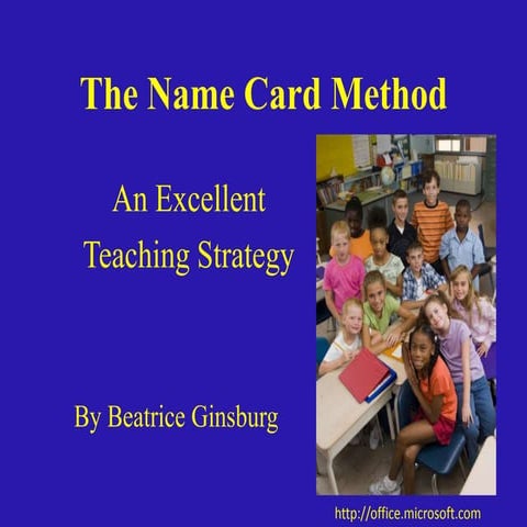 Name card method | PPTX